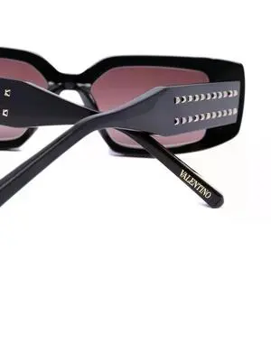 Valentino Garavani Rockstud Rectangle Sunglasses