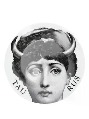 FORNASETTI Tema E Variazioni N.349 Taurus Wall Plate - Black