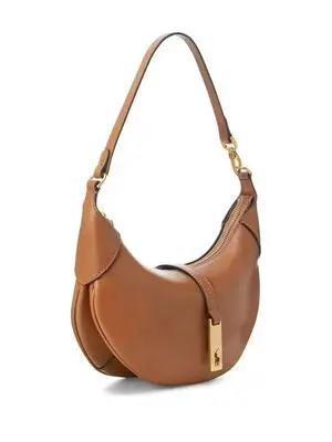 Polo Ralph Lauren Small Polo Id Leather Shoulder Bag - Neutrals
