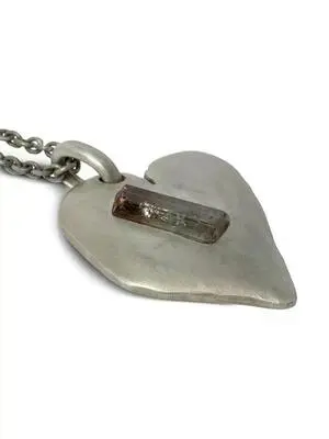PARTS OF FOUR Solid Heart Necklace With Gemstone Pendant