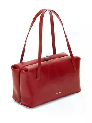 JIL SANDER Goji Leather Shoulder Bag - Red