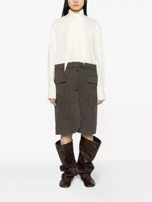 UMA WANG Long-sleeve Shirt Midi Dress