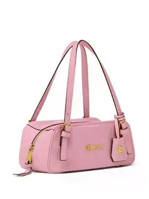 Versace Tag Bowling Shoulder Bag - Pink