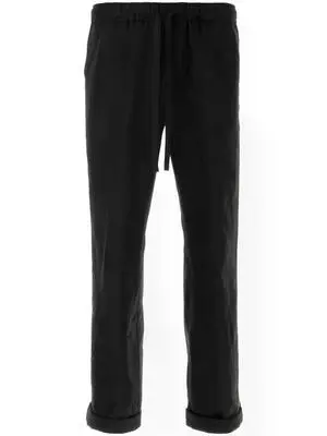 Dolce & Gabbana Linen Pajamas Trousers - Black