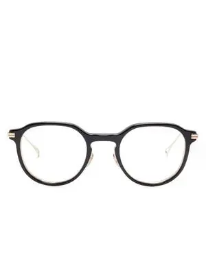 KAME MANNEN Panto Frame Eyeglasses - Black