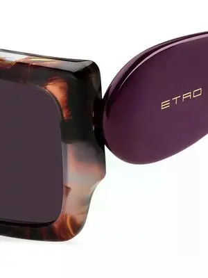 Etro Tortoiseshell Square-frame Sunglasses