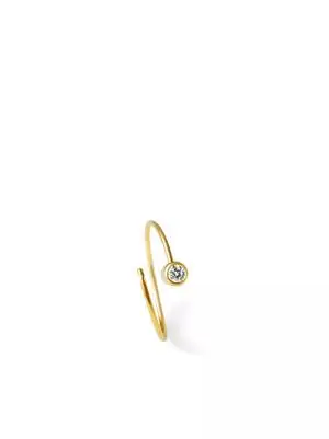 Shihara 18kt Yellow Diamond Single Hoop Earring