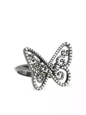 Messika 18kt Gold Arabesque Diamond Butterfly Cocktail Ring