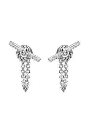 David Yurman Dy Mercer® Diamond Earrings - Silver