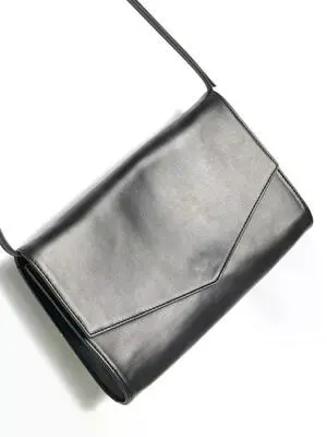 Y’s Clasp Clutch Bag - Black