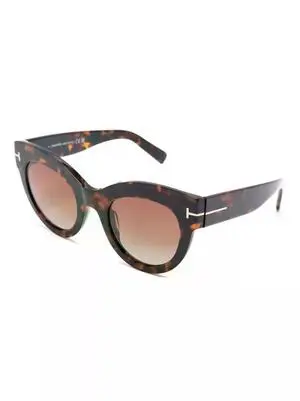 TOM FORD Lucilla Cat-eye Frame Sunglasses - Brown