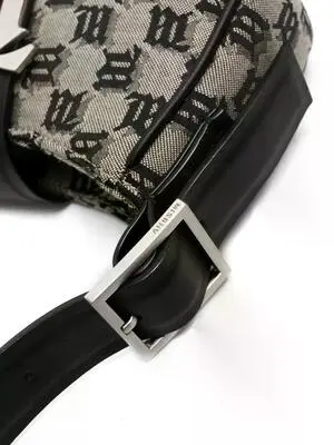 MISBHV Monogram Pattern Shoulder Bag - Neutrals