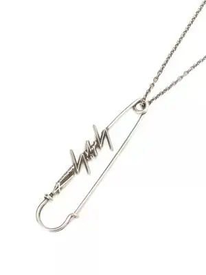 Yohji Yamamoto Tone Logo Pendant Necklace