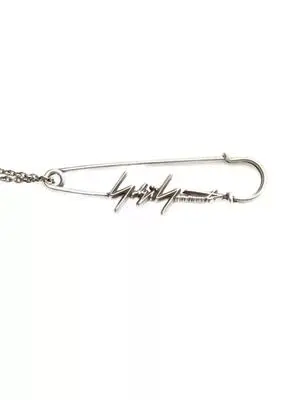 Yohji Yamamoto Tone Logo Pendant Necklace