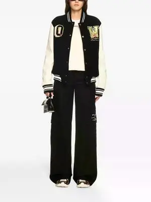 Off-White Embroidered Bomber Jacket