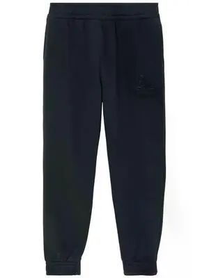 Burberry Ekd-embroidered Cotton Track Pants