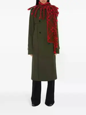 Burberry Check Wool Skinny Scarf
