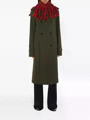 Burberry Check Wool Skinny Scarf