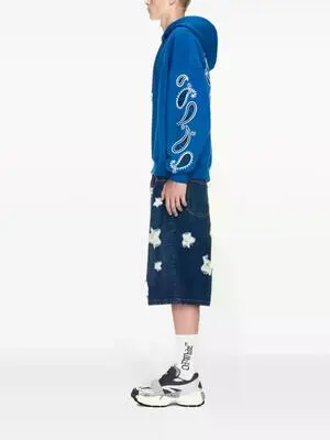 Off-White Bandana Embroidered Cotton Hoodie