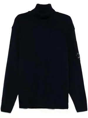C.P. COMPANY Lens-detail Sweater - Blue