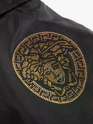 Versace Medusa Head Crystal Embellished Pet Raincoat