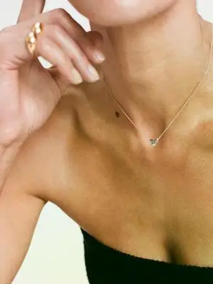 Monica Vinader Sterling Heart Charm Necklace
