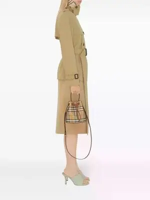 Burberry Check-pattern Bucket Bag - Neutrals