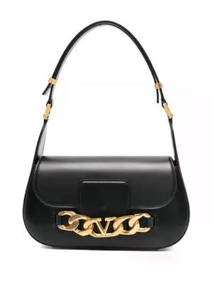 Valentino Garavani Vlogo Leather Bag - Black