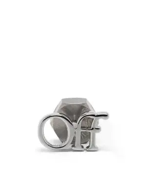 Off-White Logo Stud Earring - Silver