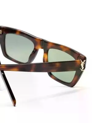 Saint Laurent Sl M131 Square-frame Sunglasses - Brown
