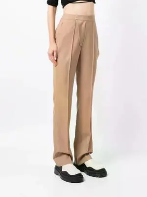 AMBUSH High-waisted Flared Virgin Wool Trousers