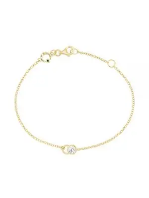 COURBET 18kt Recycled Yellow Laboratory-grown Diamond Chain Bracelet - Gold