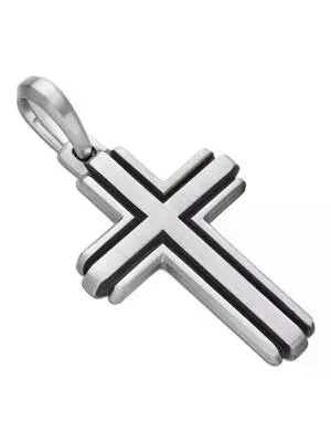 David Yurman Sterling Deco Cross Pendant - Silver