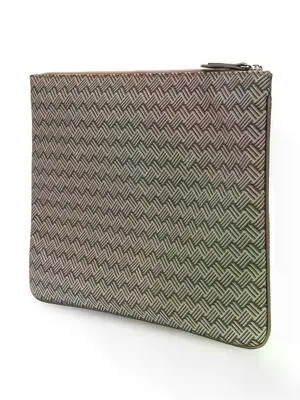 DELAGE Pochette Plate Gm Clutch Bag - Brown