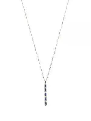 SUZANNE KALAN 18kt White Gold Sapphire Necklace - Silver