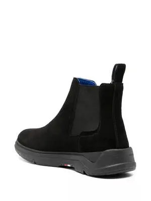 Tommy Hilfiger Leather Chelsea Boots With Logo Plaque