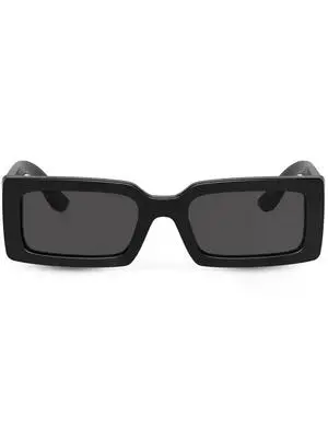 Dolce & Gabbana Dna Rectangle Frame Sunglasses - Black