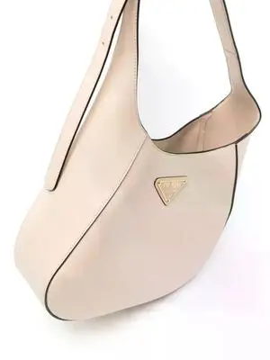 Prada Leather Shoulder Bag - Neutrals