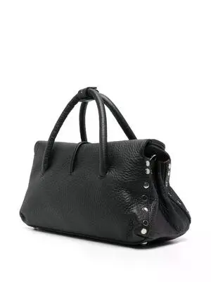 ZANELLATO Small Dotta® Centaur Leather Tote Bag - Black