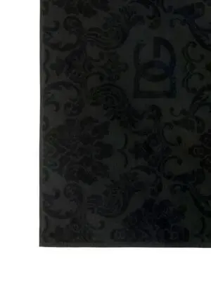 Dolce & Gabbana Cotton Terry Bath Mat - Black