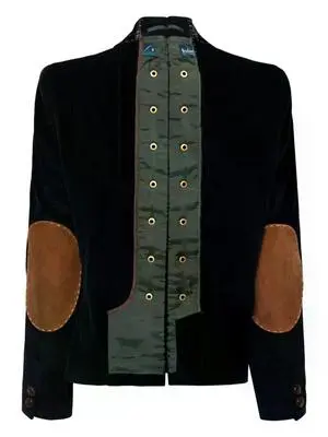 Kolor Stitch-detail Corduroy Blazer - Blue
