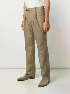 Amiri Box-pleat Straight-leg Trousers