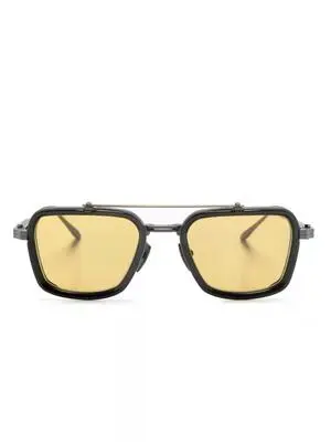 AKONI Solis Pilot-frame Sunglasses - Black