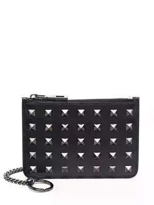 Valentino Garavani Rockstud-embellished Cardholder - Black
