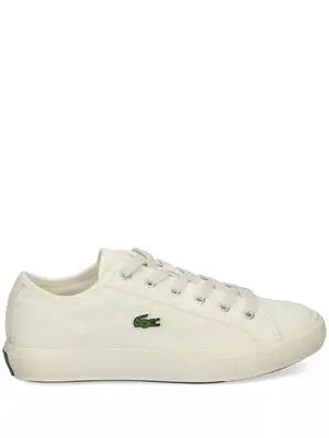 Lacoste Backcourt Logo-patch Lace-up Sneakers - Neutrals