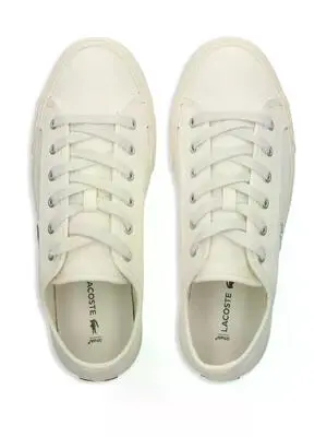 Lacoste Backcourt Logo-patch Lace-up Sneakers - Neutrals