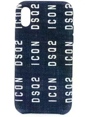 Dsquared2 Denim Logo Iphone X Case - Blue