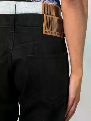 VTMNTS Double Layer Straight Leg Jeans - Black