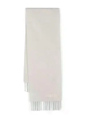 Isabel Marant Étoile Firny Logo-embroidered Scarf - Neutrals