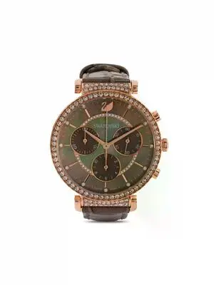 SWAROVSKI Chronograph Stainless Steel And Crystal Watch - Grey